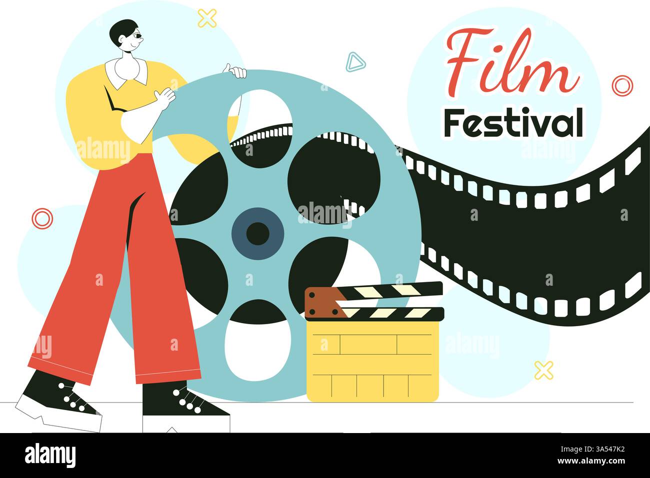 Film Festival Vector Illustration Featuring Cinematography and the ...