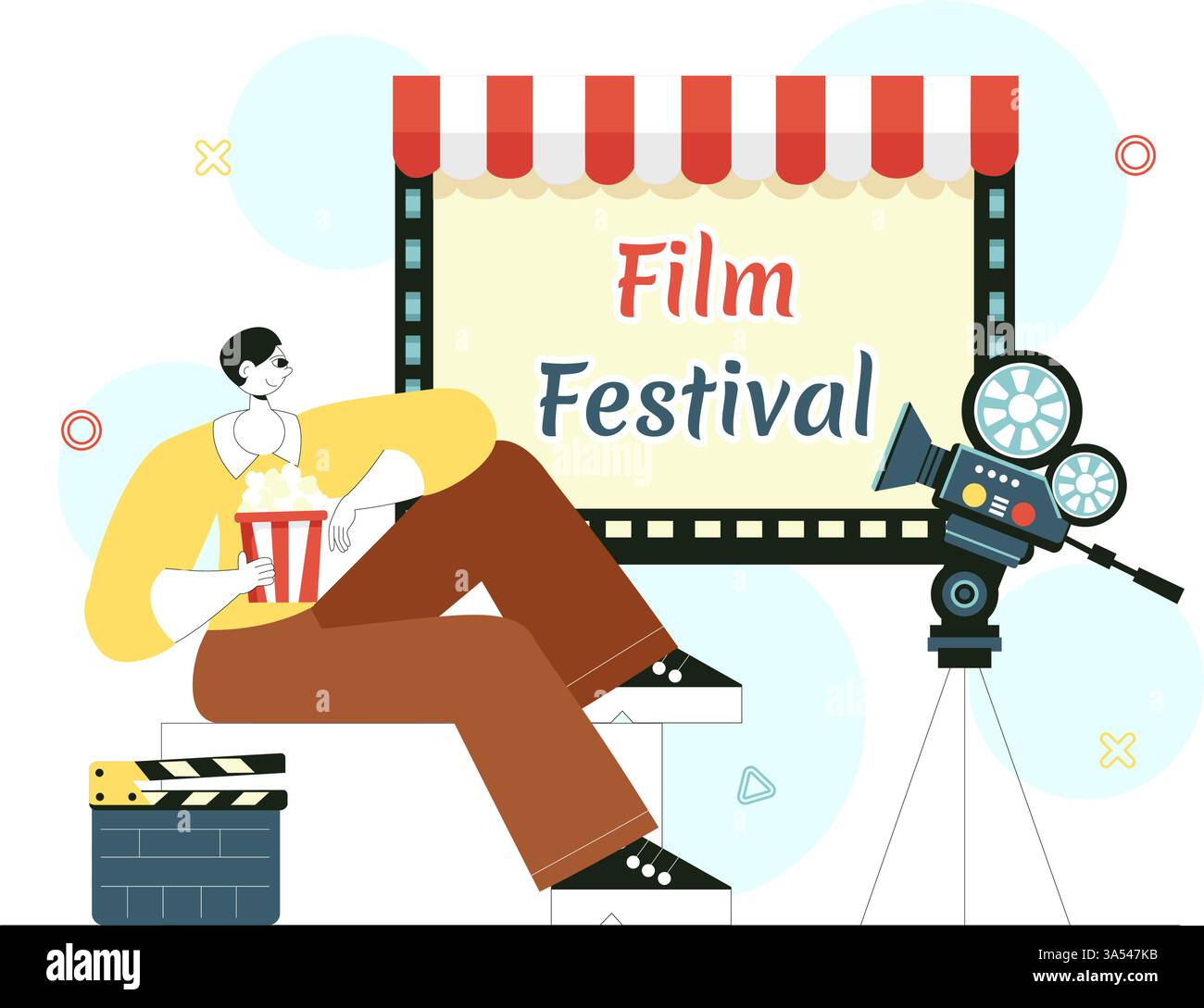 Film Festival Vector Illustration Featuring Cinematography and the ...