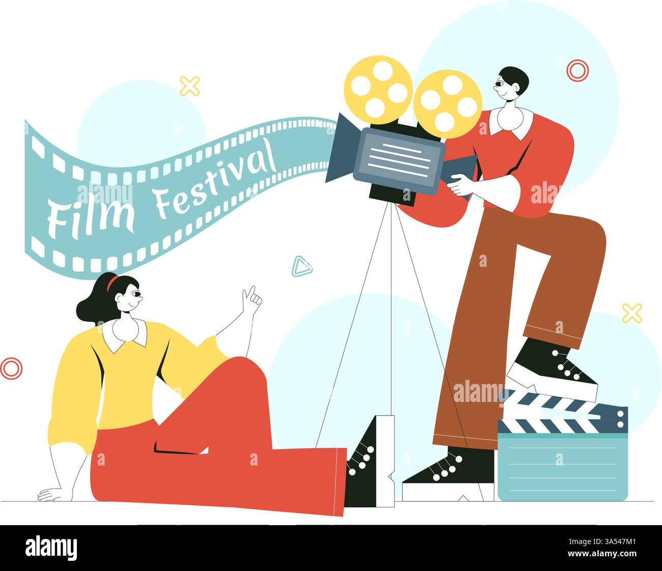 Film Festival Vector Illustration Featuring Cinematography and the ...