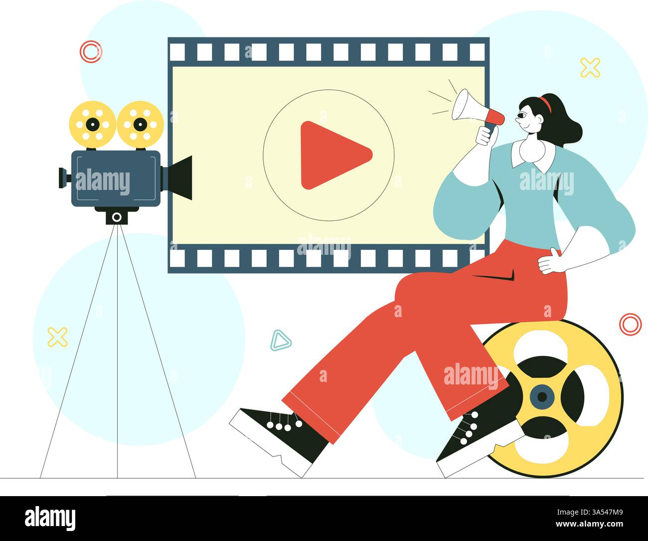 Film Festival Vector Illustration Featuring Cinematography and the ...