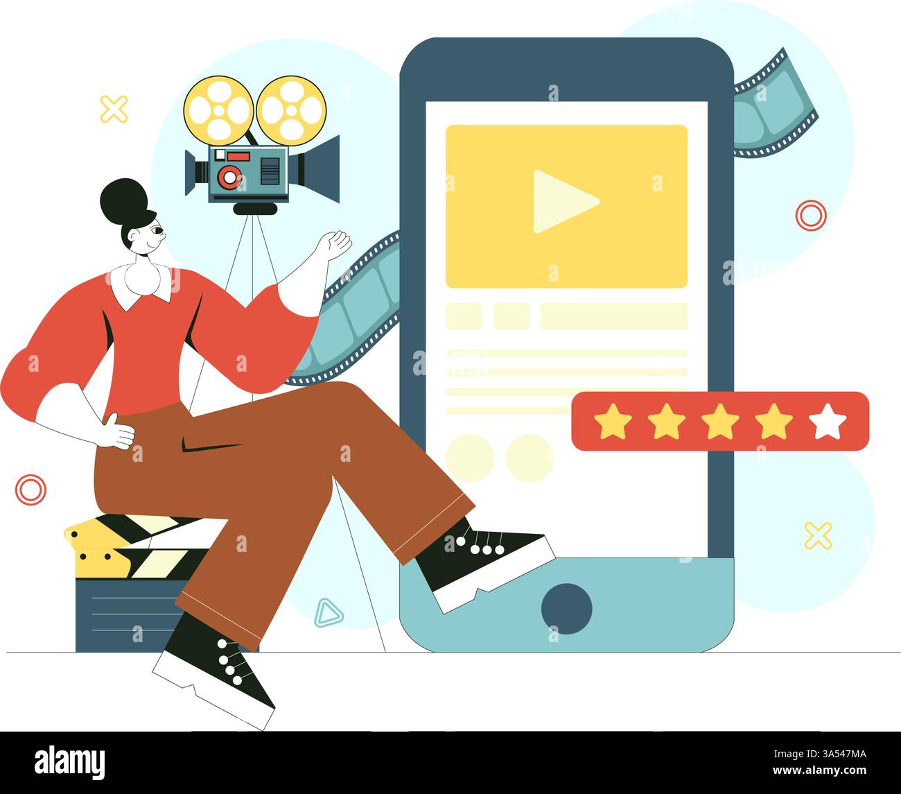 Film Festival Vector Illustration Featuring Cinematography and the ...