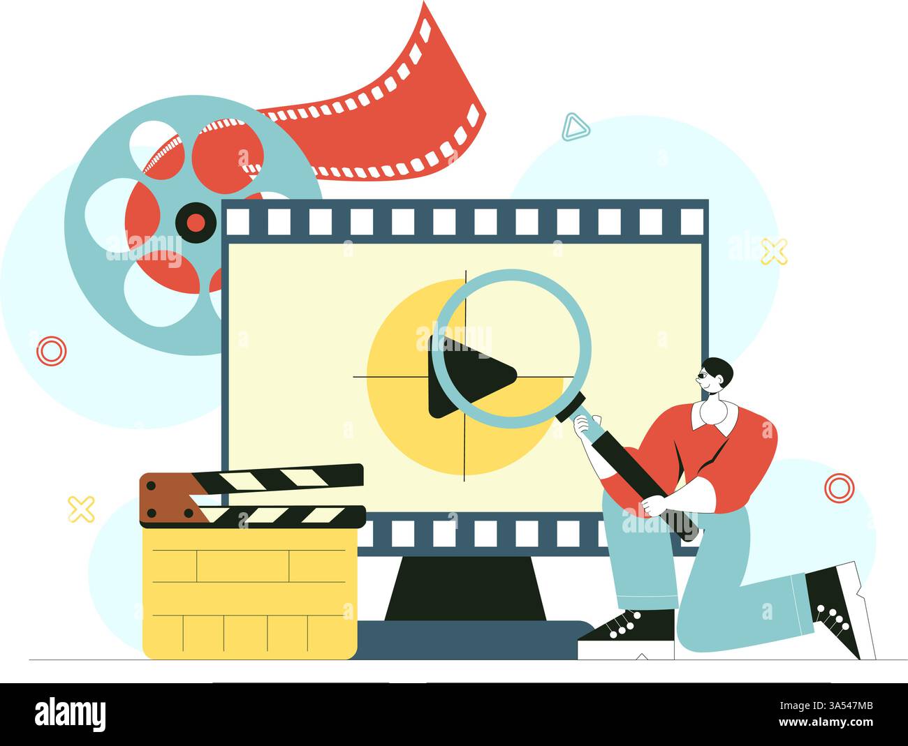 Film Festival Vector Illustration Featuring Cinematography and the ...
