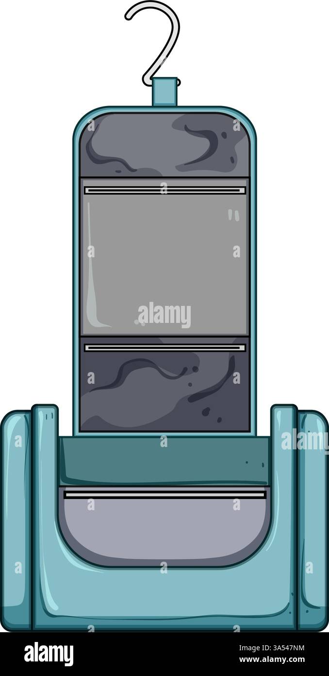 ignite toiletry bag cartoon vector illustration Stock Vector Image ...