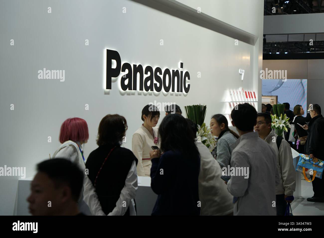 SHANGHAI, CHINA - MARCH 20, 2025 - Visitors visit the Panasonic booth ...