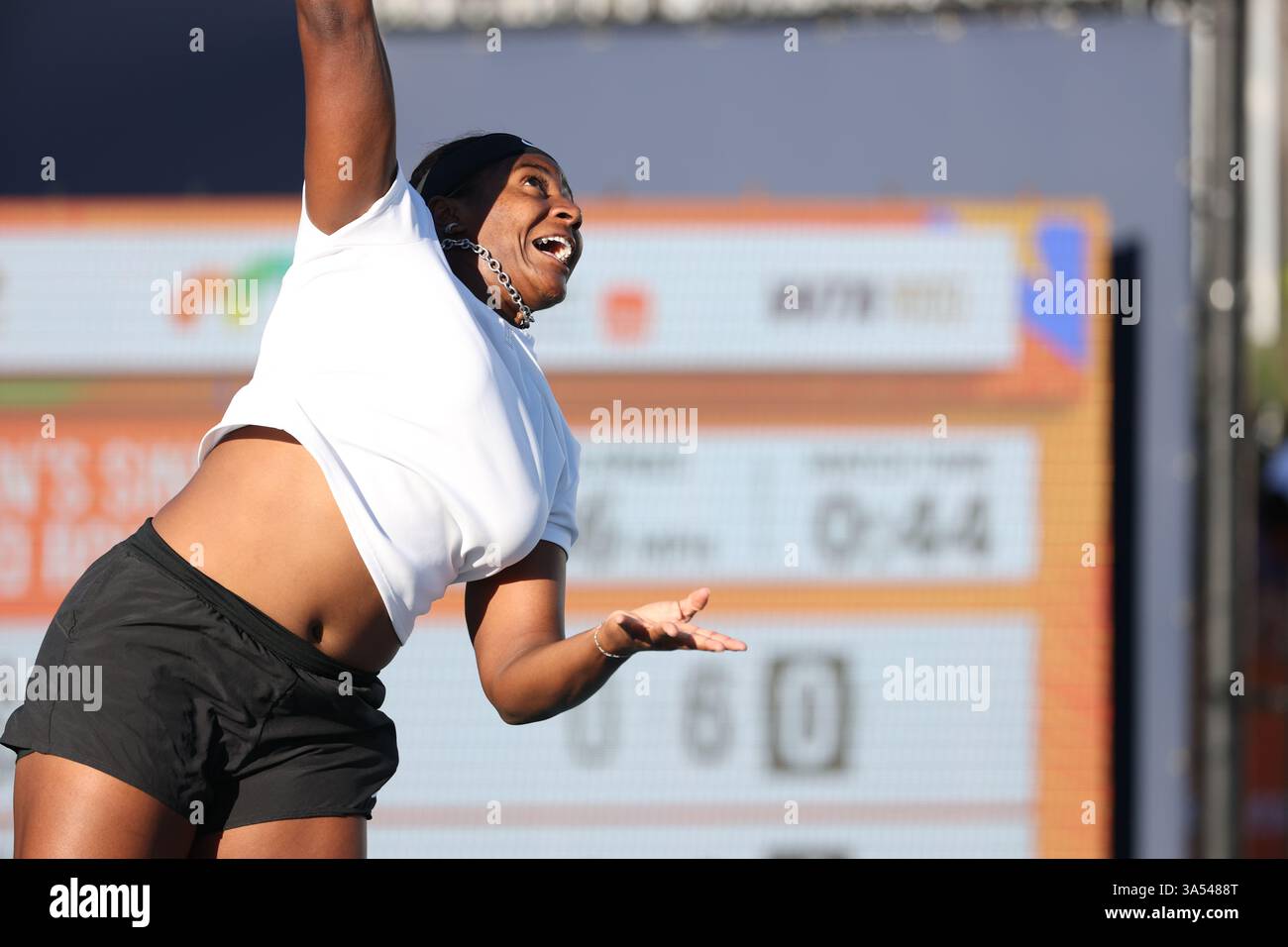 MIAMI GARDENS, FLORIDA - MARCH 20: Hailey Baptiste defeats Daria ...