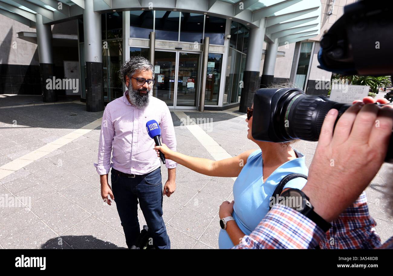Shibly Mustapha , the father of a man who was shot at Logan is seen at ...
