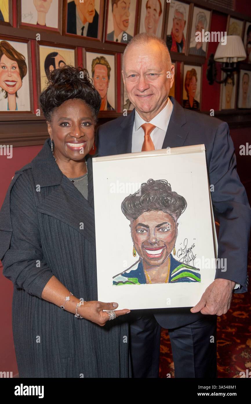 (L-R) LaTanya Richardson Jackson and Sardi's Owner/General Manager Max ...