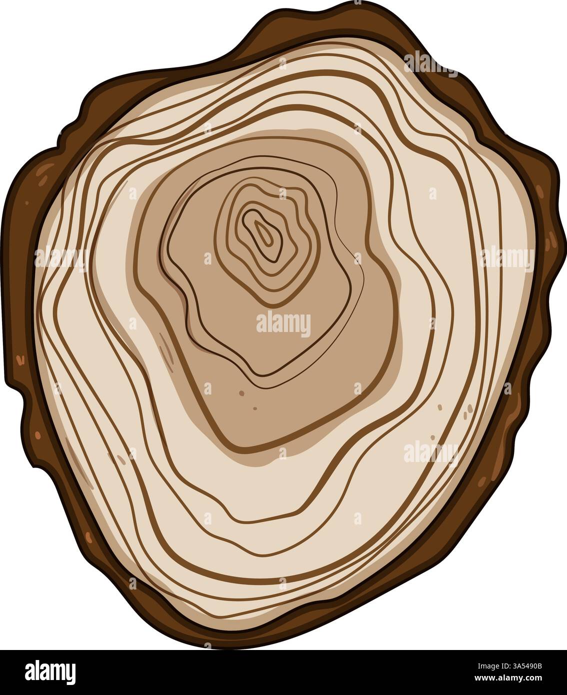 growth tree rings cartoon vector illustration Stock Vector Image & Art ...