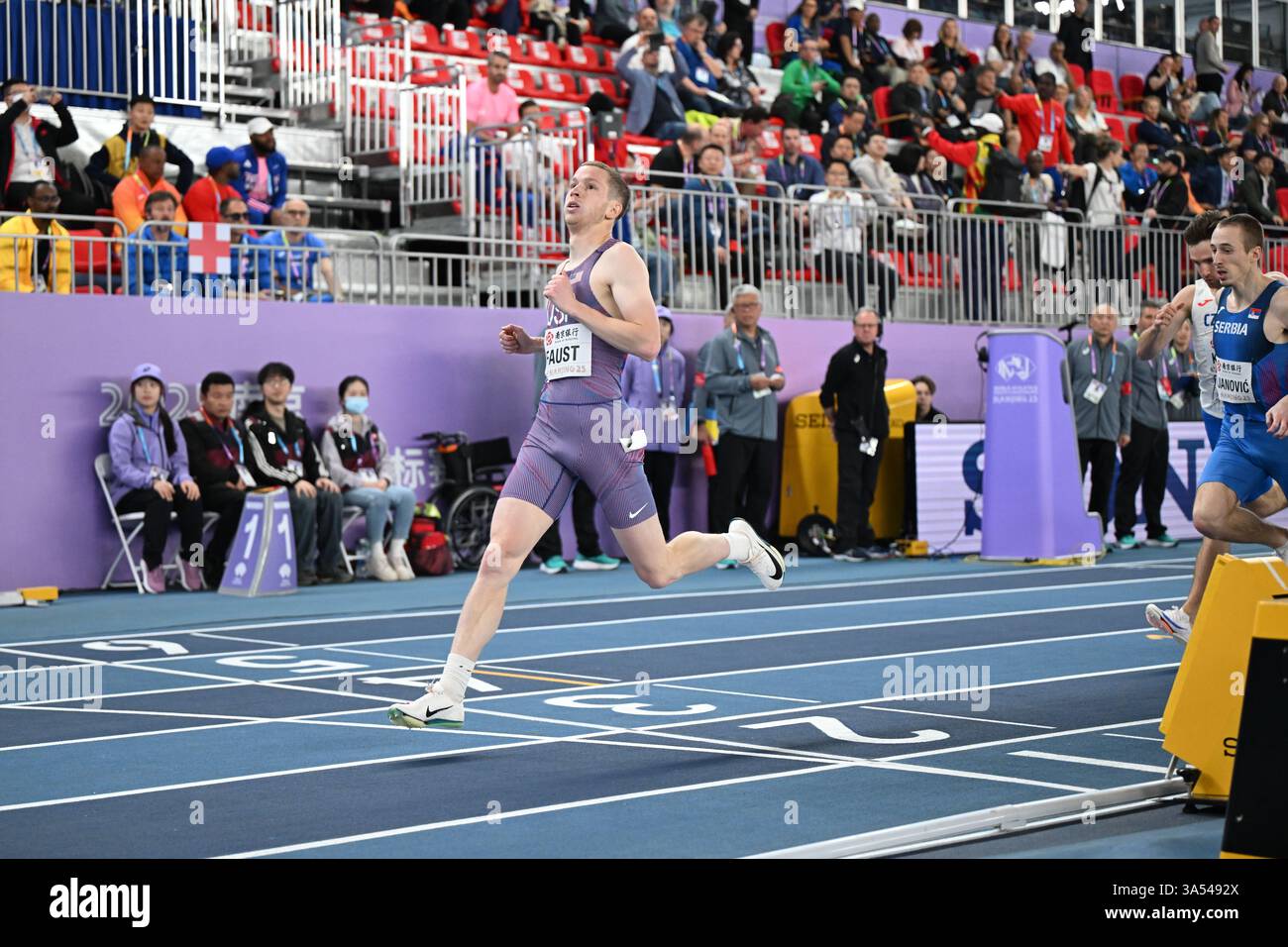 Nanjing, China's Jiangsu Province. 21st Mar, 2025. Brian Faust (L) of ...