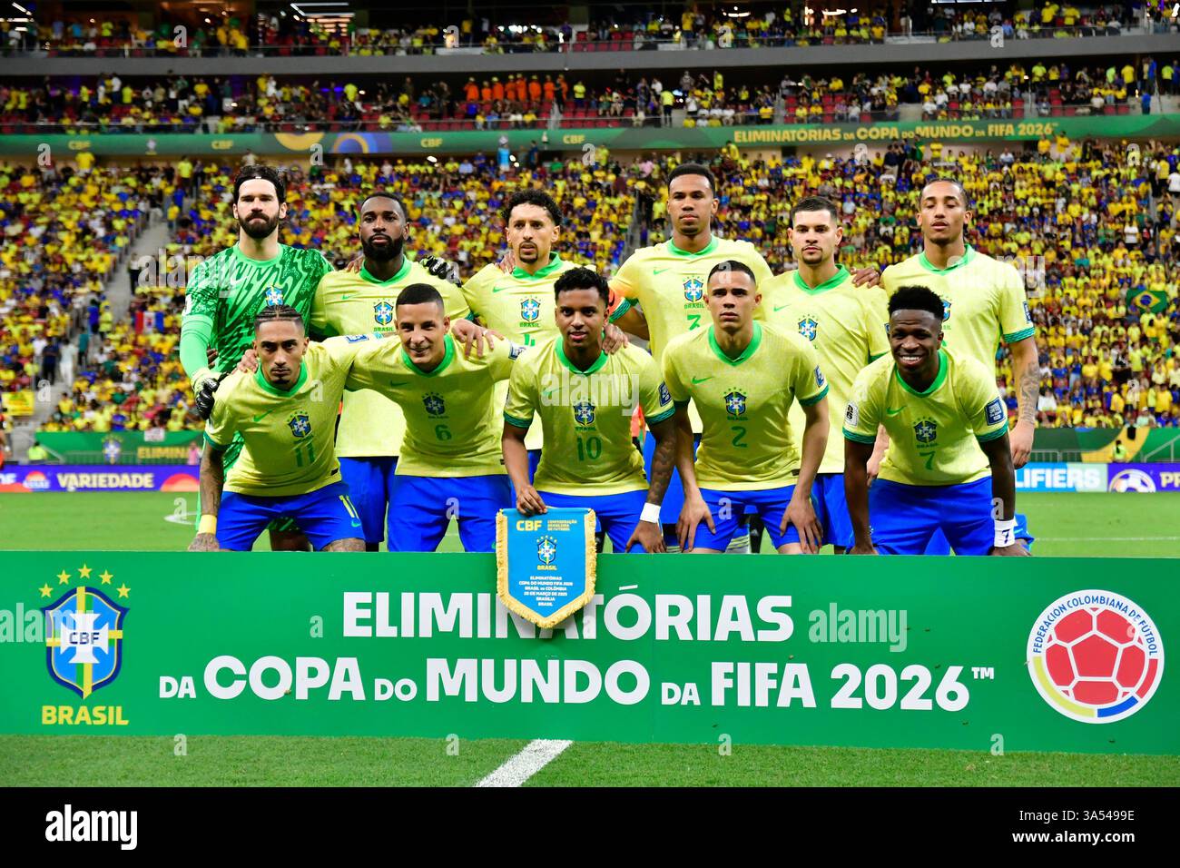 Brasília (DF), 20/03/2025 - Soccer/BRASIL X COLOMBIA - team from Brasil ...