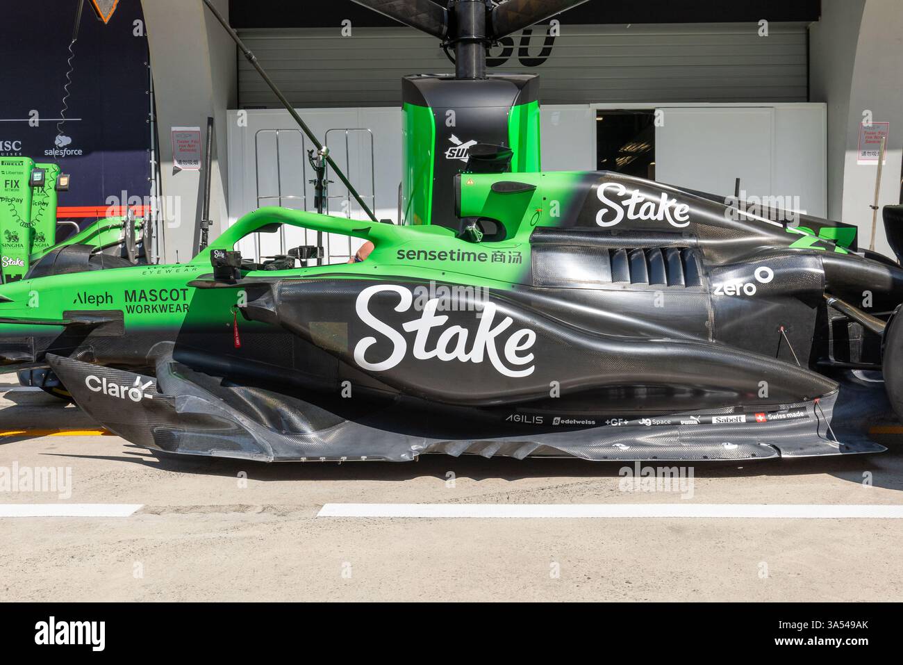 Stake F1 Team Kick C45, coke/engine cover aerodynamism, aerodynamic ...