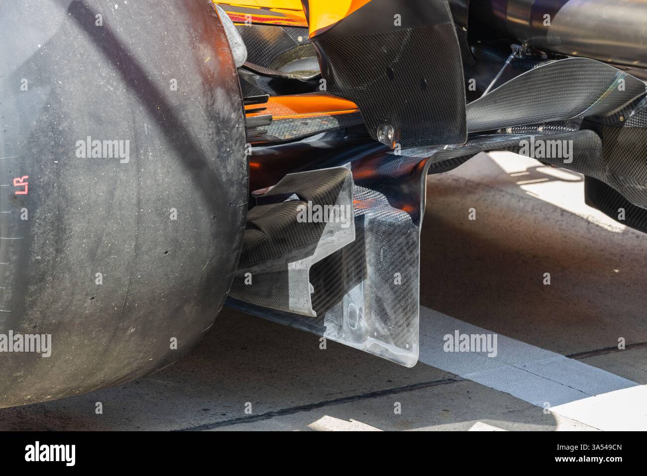 McLaren F1 Team MCL39, new rear brake duct winglet illustration during ...