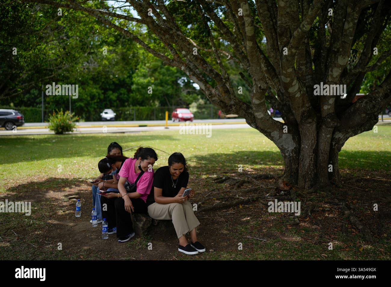 Afghan migrants deported from the U.S. relax at a park after visiting ...