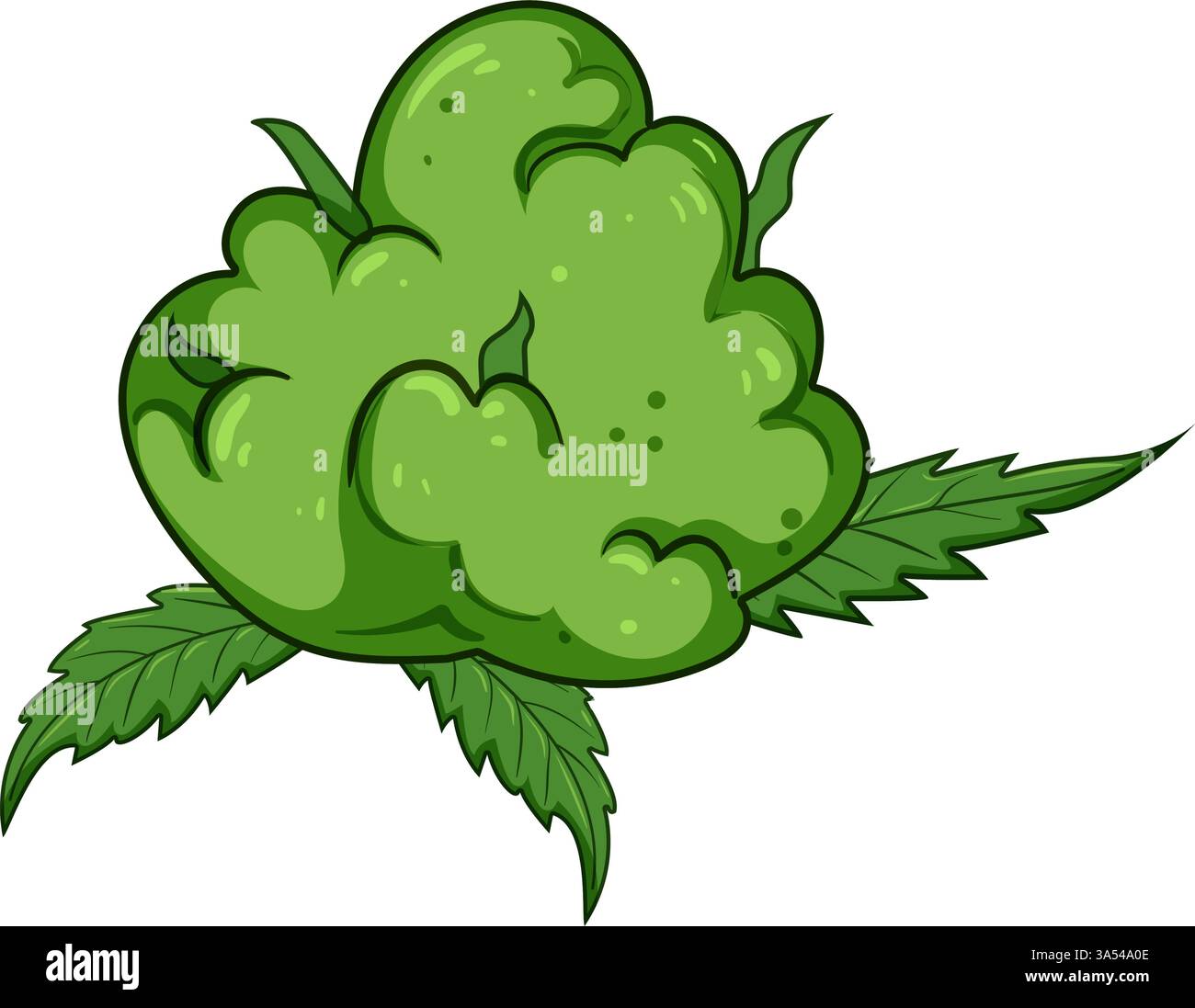 hemp weed bud cartoon vector illustration Stock Vector Image & Art - Alamy