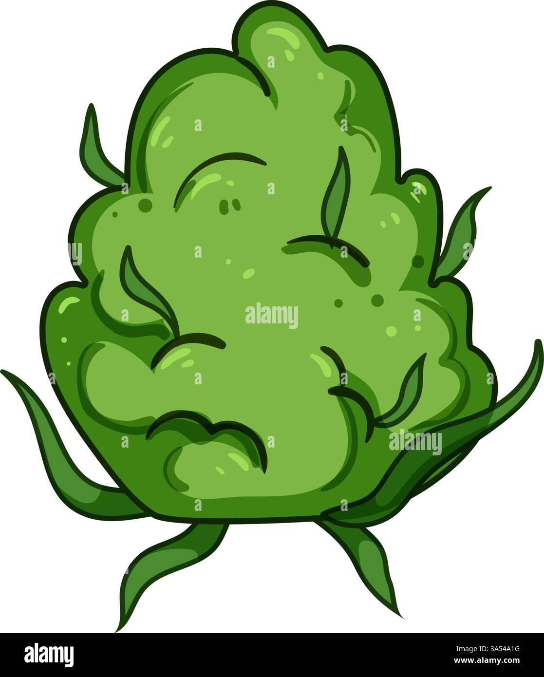 edibles weed bud cartoon vector illustration Stock Vector Image & Art ...