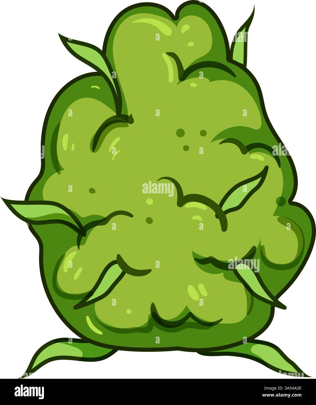 concentrates weed bud cartoon vector illustration Stock Vector Image ...