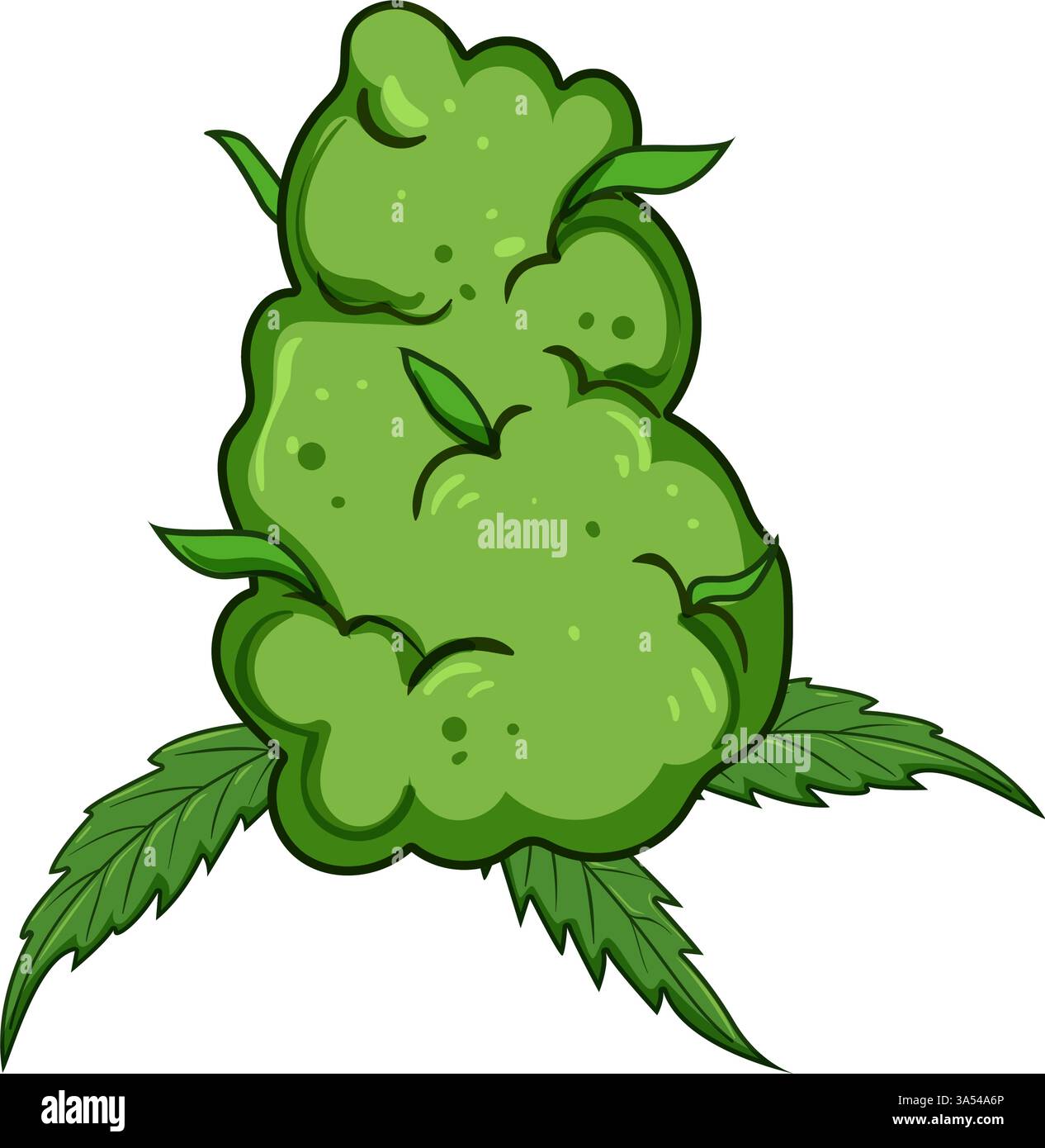 terpenes weed bud cartoon vector illustration Stock Vector Image & Art ...