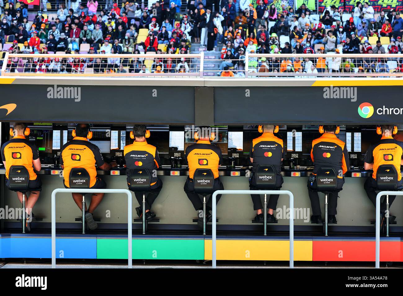 Shanghai, China. 21st Mar, 2025. McLaren pit gantry. 21.03.2025 ...