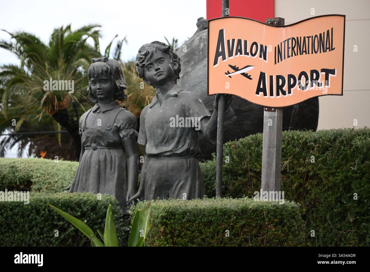 A general view of signage at Avalon Airport in Avalon, Victoria, Friday ...