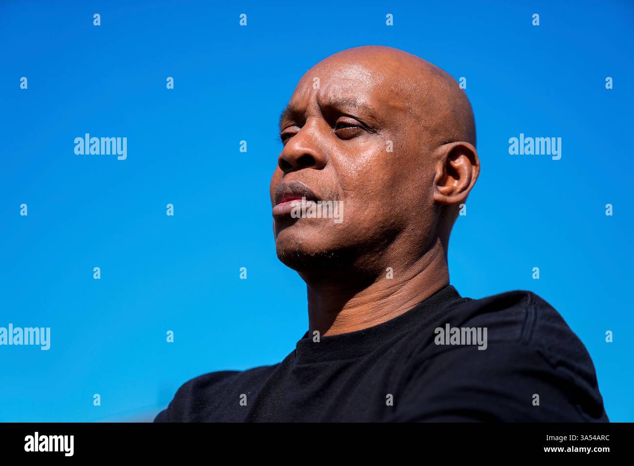 Arlando "Tray" Jones poses for a portrait at his home in Dundalk, Md ...