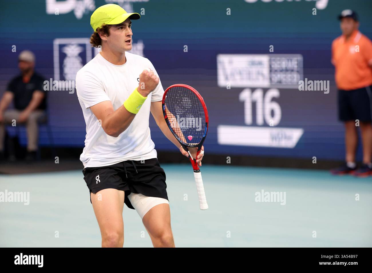 MIAMI GARDENS, FLORIDA - MARCH 20: Joao Fonseca of Brazil defeats ...