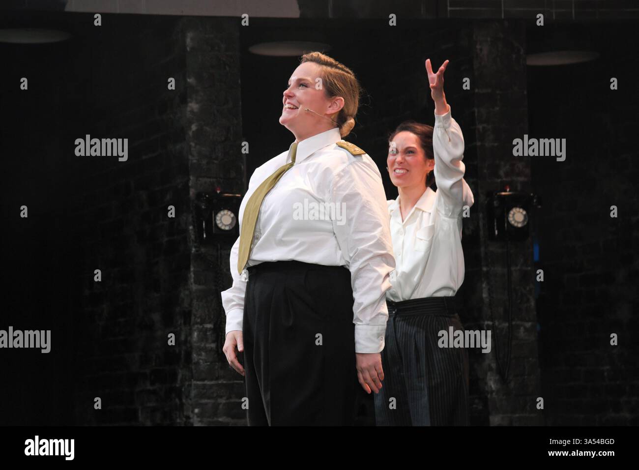 New York, USA. 20th Mar, 2025. Zoe Roberts takes a bow during curtain ...