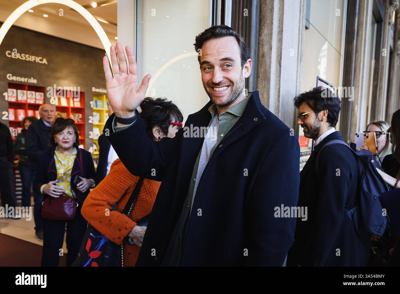 Milan, Italy. 17th Mar, 2025. Joël Dicker attends the presentation of ...