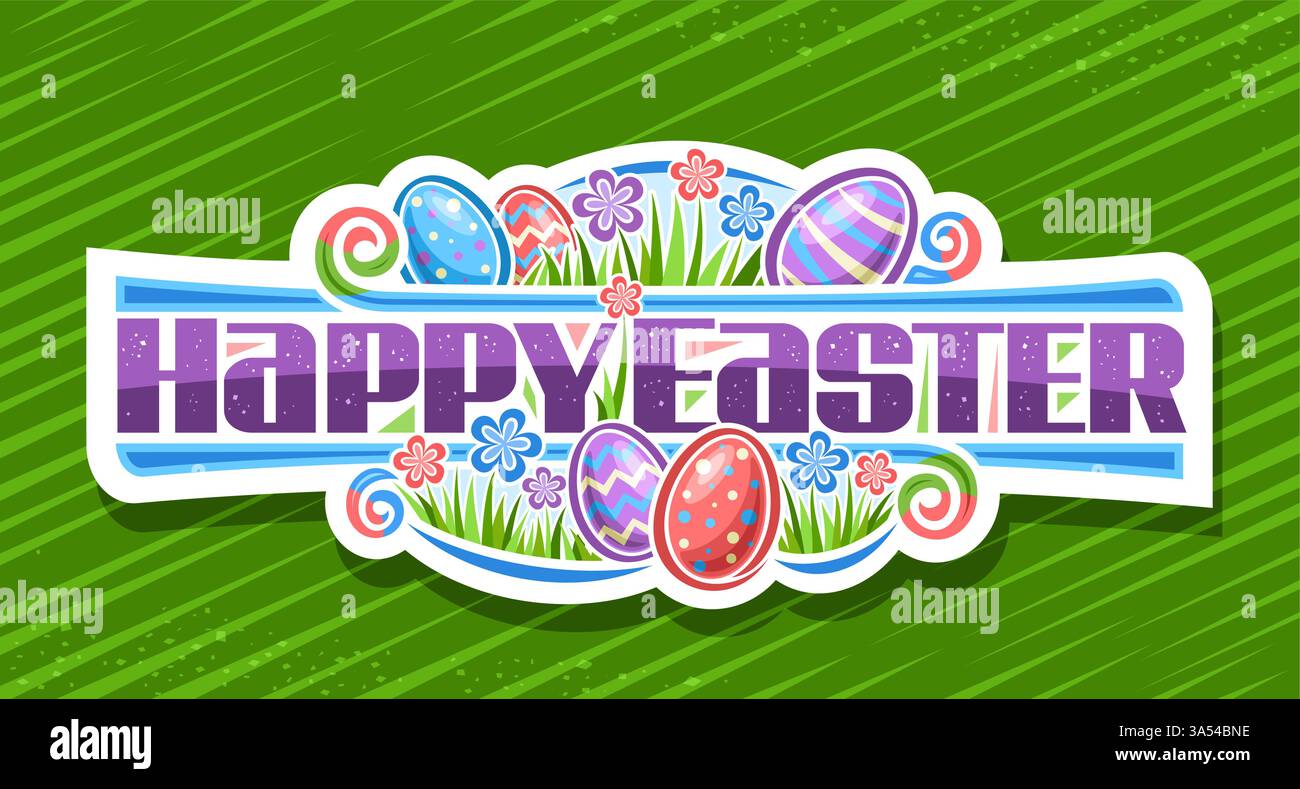 Spring kid on meadow Stock Vector Images - Alamy