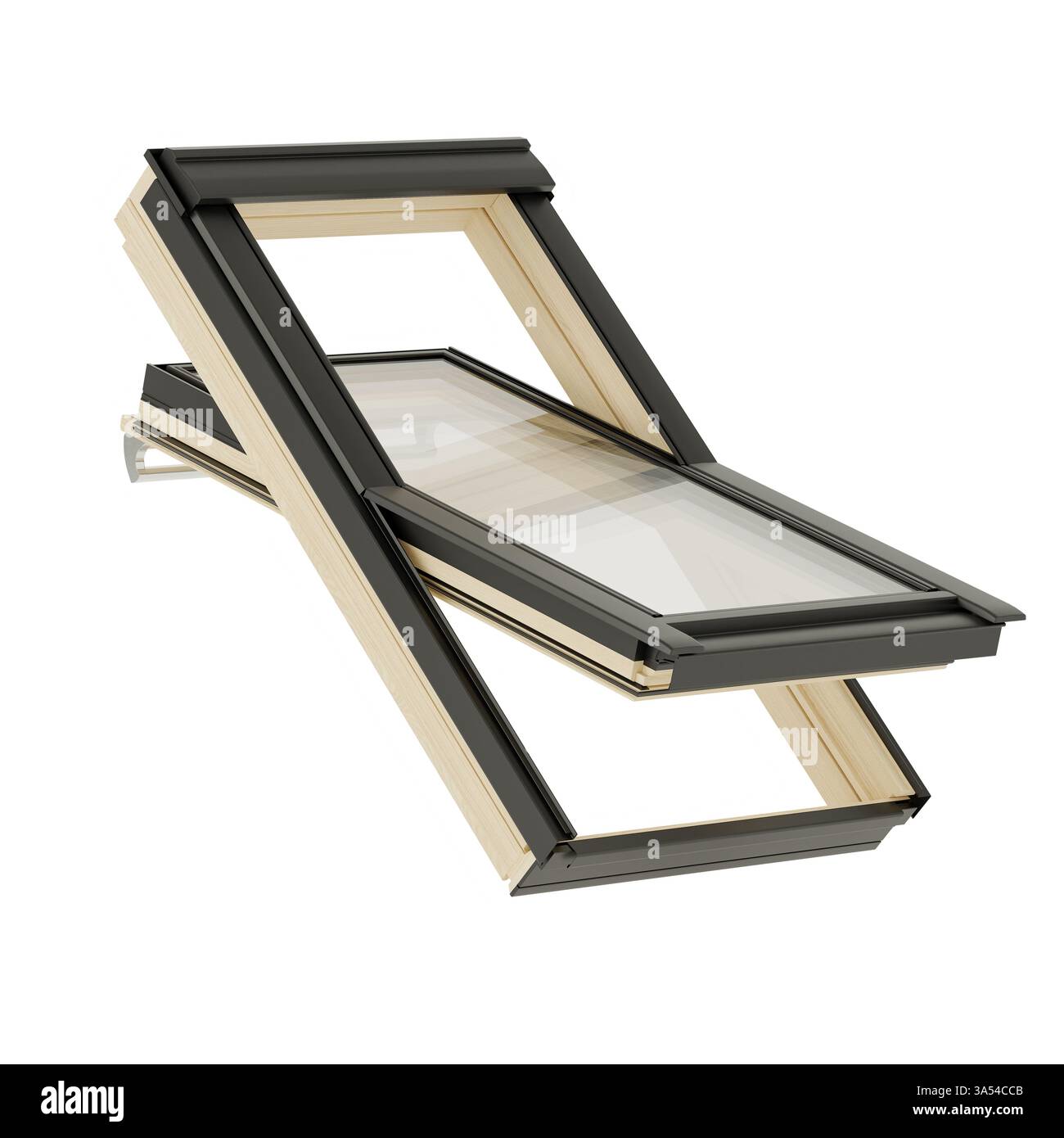 Glass skylight roof open Cut Out Stock Images & Pictures - Alamy