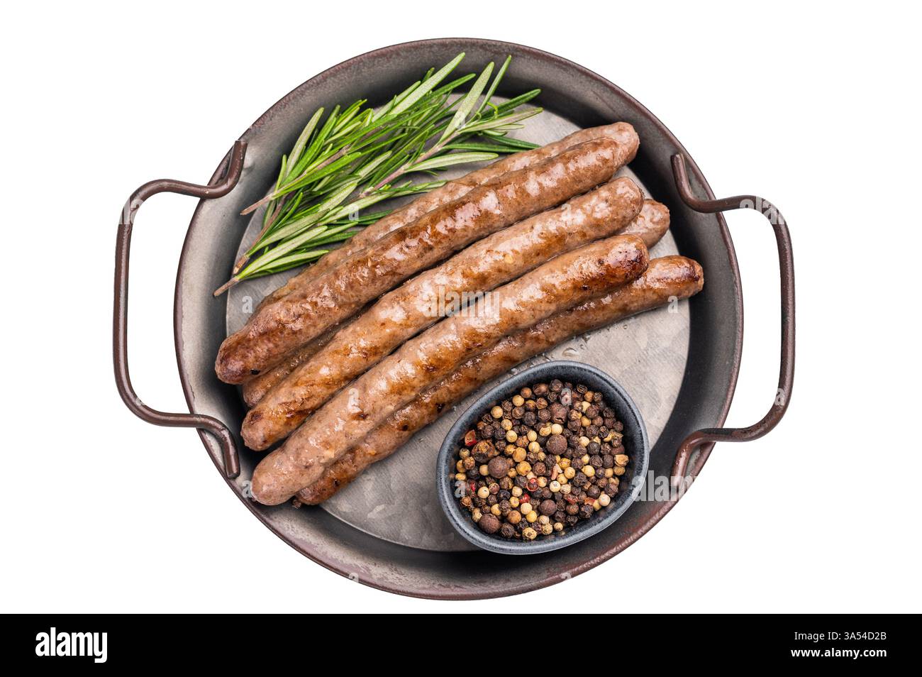 Juicy grilled sausage sizzling on the barbecue, perfect for summer ...