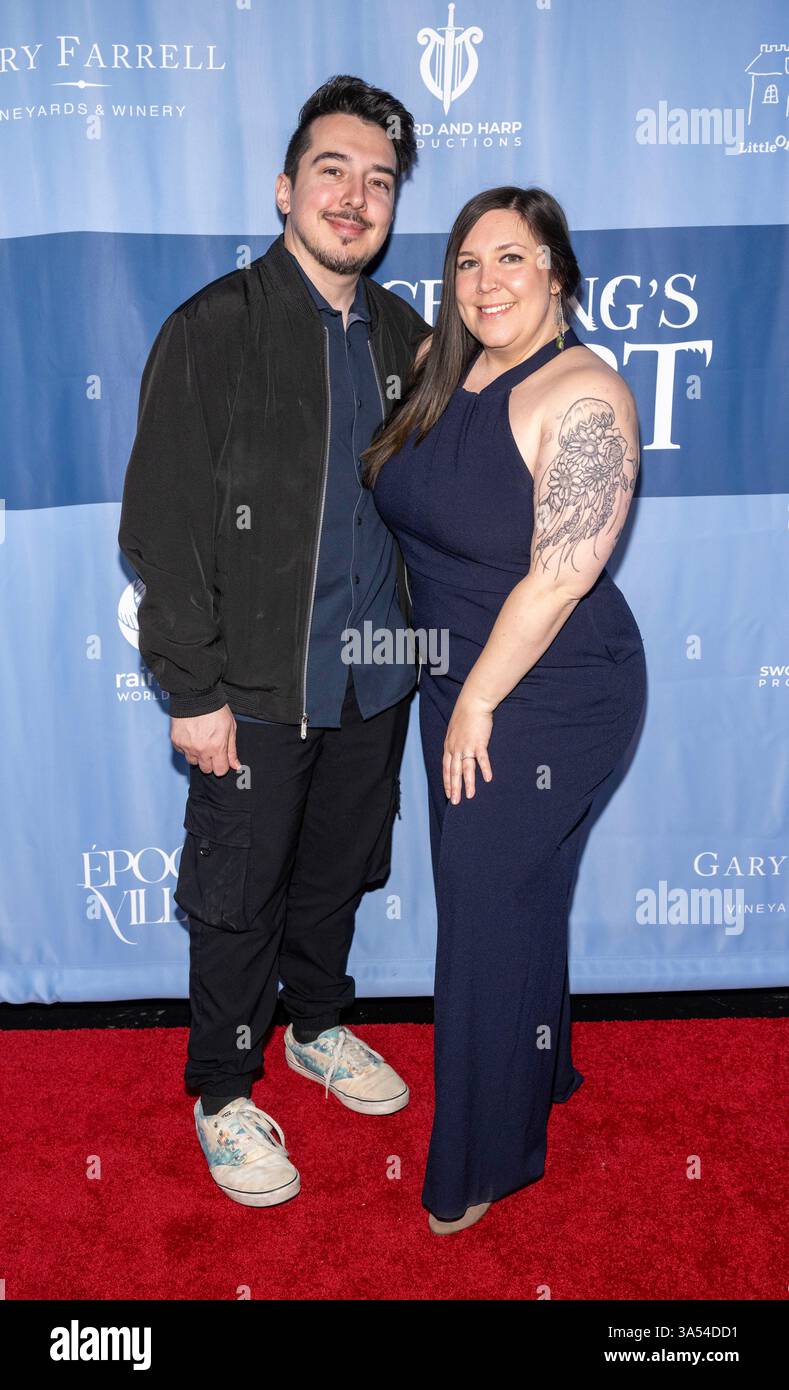 Los Angeles, United States. 19th Mar, 2025. Justin Vigil and Samantha ...