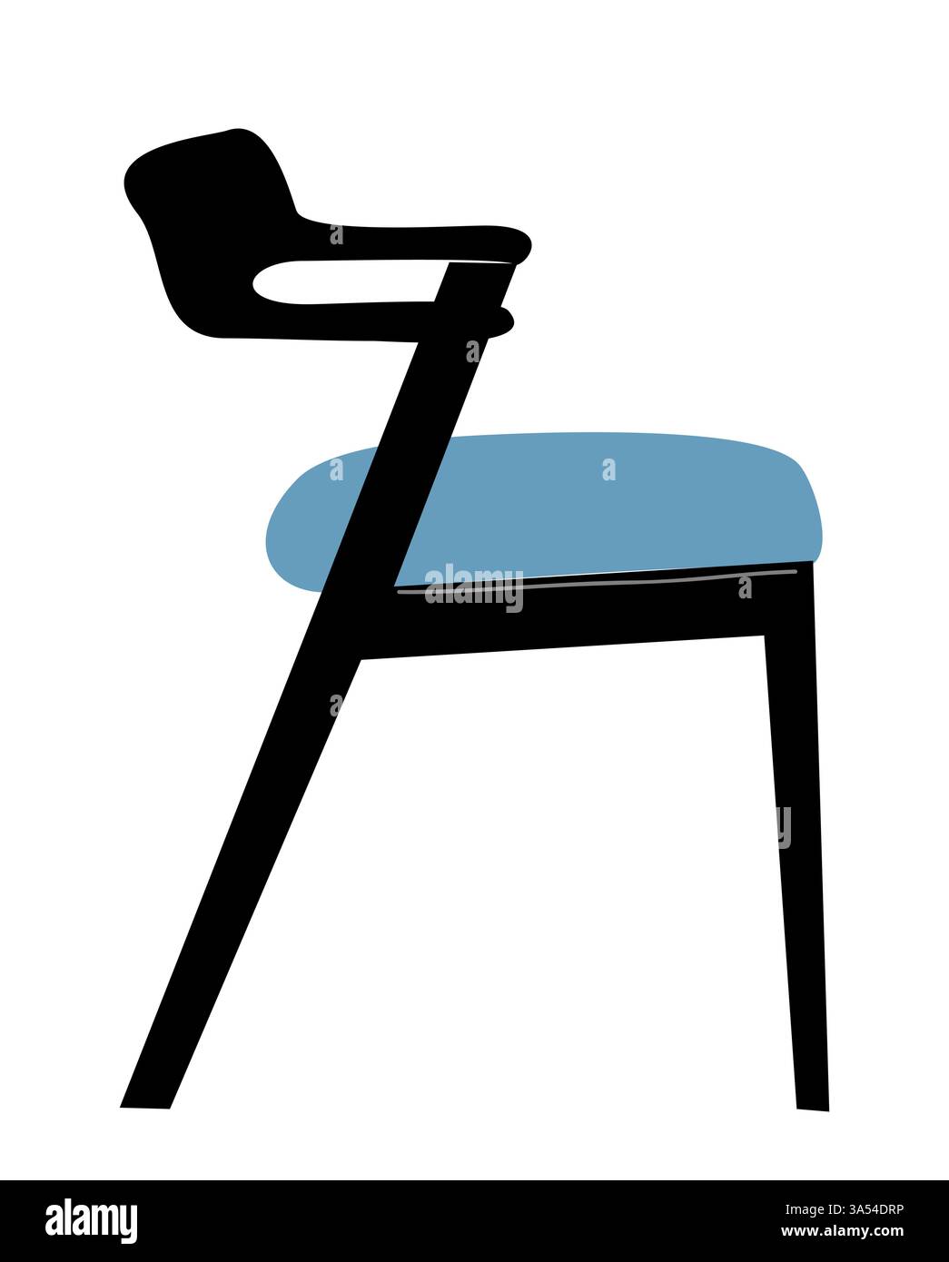 Mid century modern blue Cut Out Stock Images & Pictures - Alamy