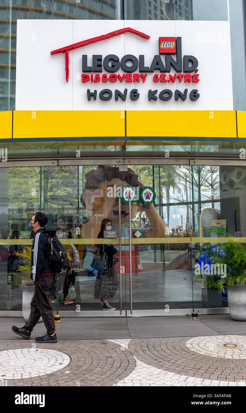 Hong Kong. China- 02.21.2025. The name sign and entrance of the ...