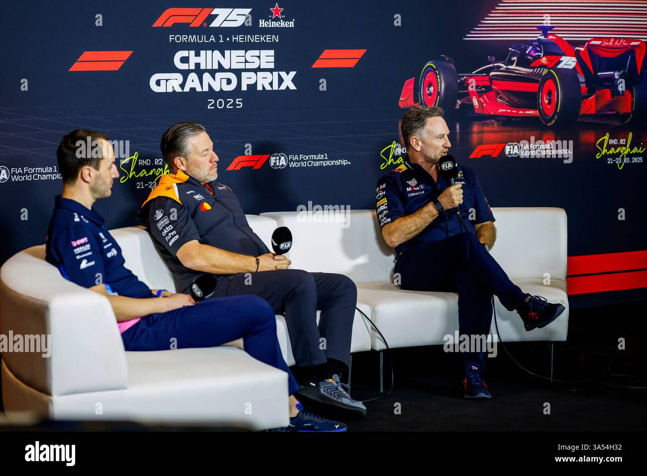 Shanghai, Chine. 21st Mar, 2025. HORNER Christian (gbr), Team Principal ...