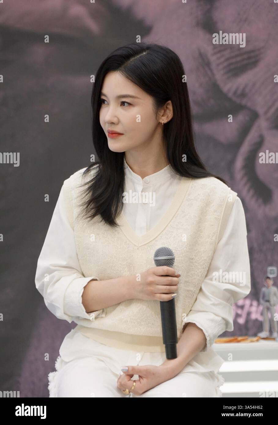 Chinese actress Yang Zishan attends an activity in Shanghai, China, 20 ...