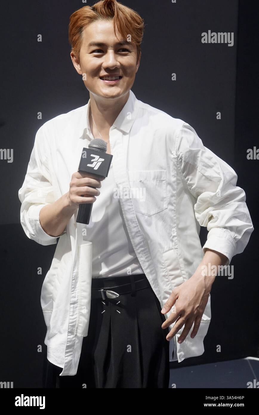 Taiwanese singer, songwriter, actor and director Kenji Wu attends an ...