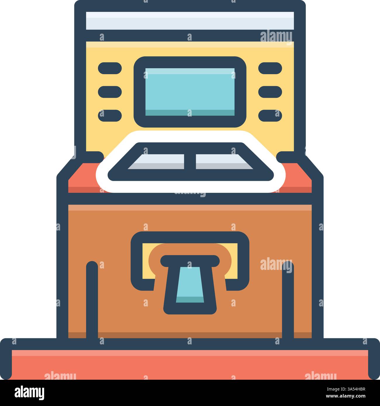Automated teller machine withdrawal Stock Vector Images - Alamy