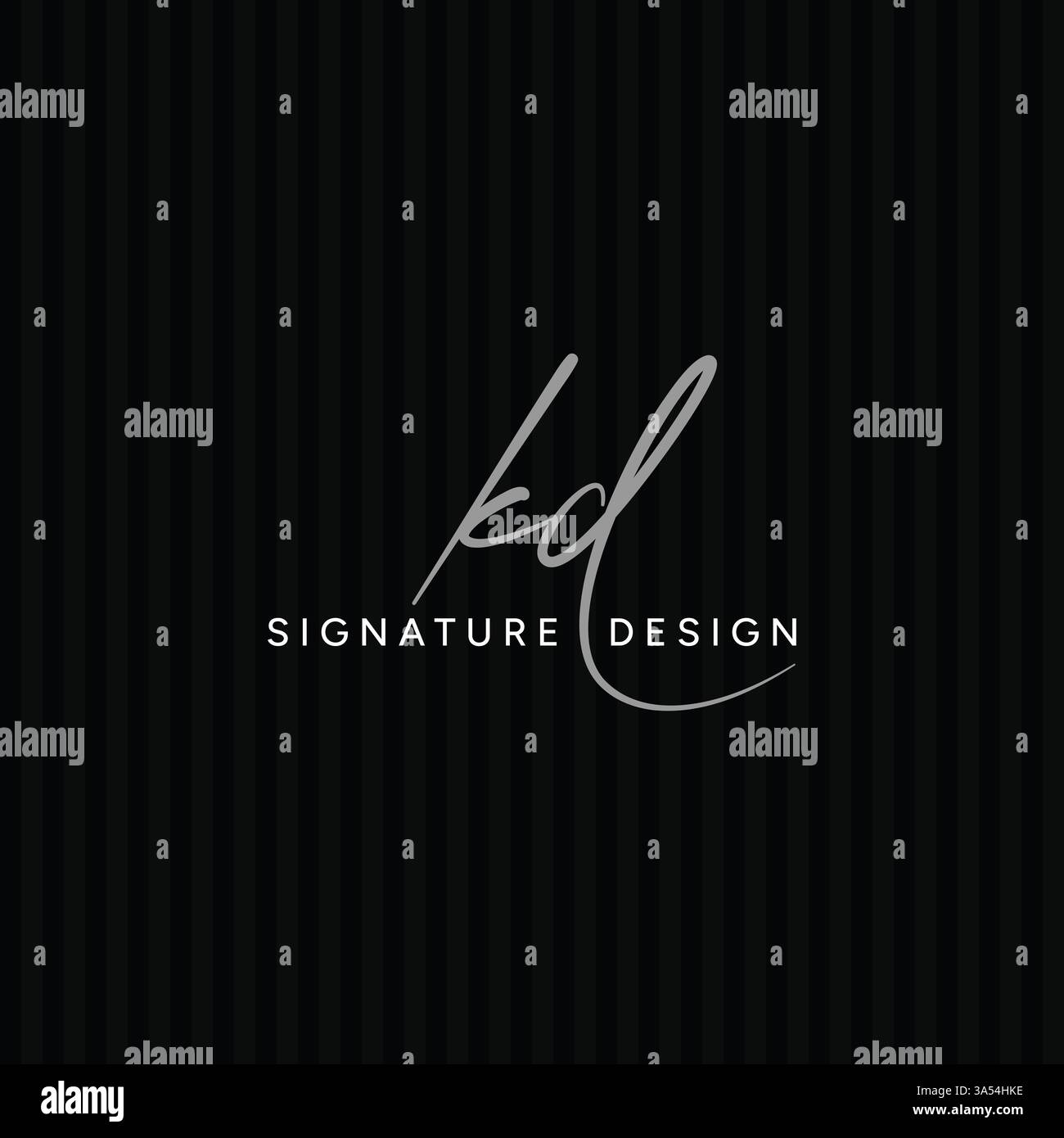 KD Initial Logo in Signature Style for Photography and Fashion Business ...