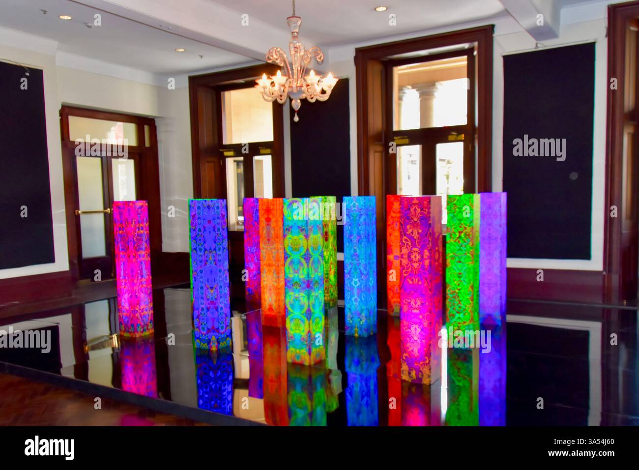 Illuminated Columns Sydney Australia Stock Photo - Alamy