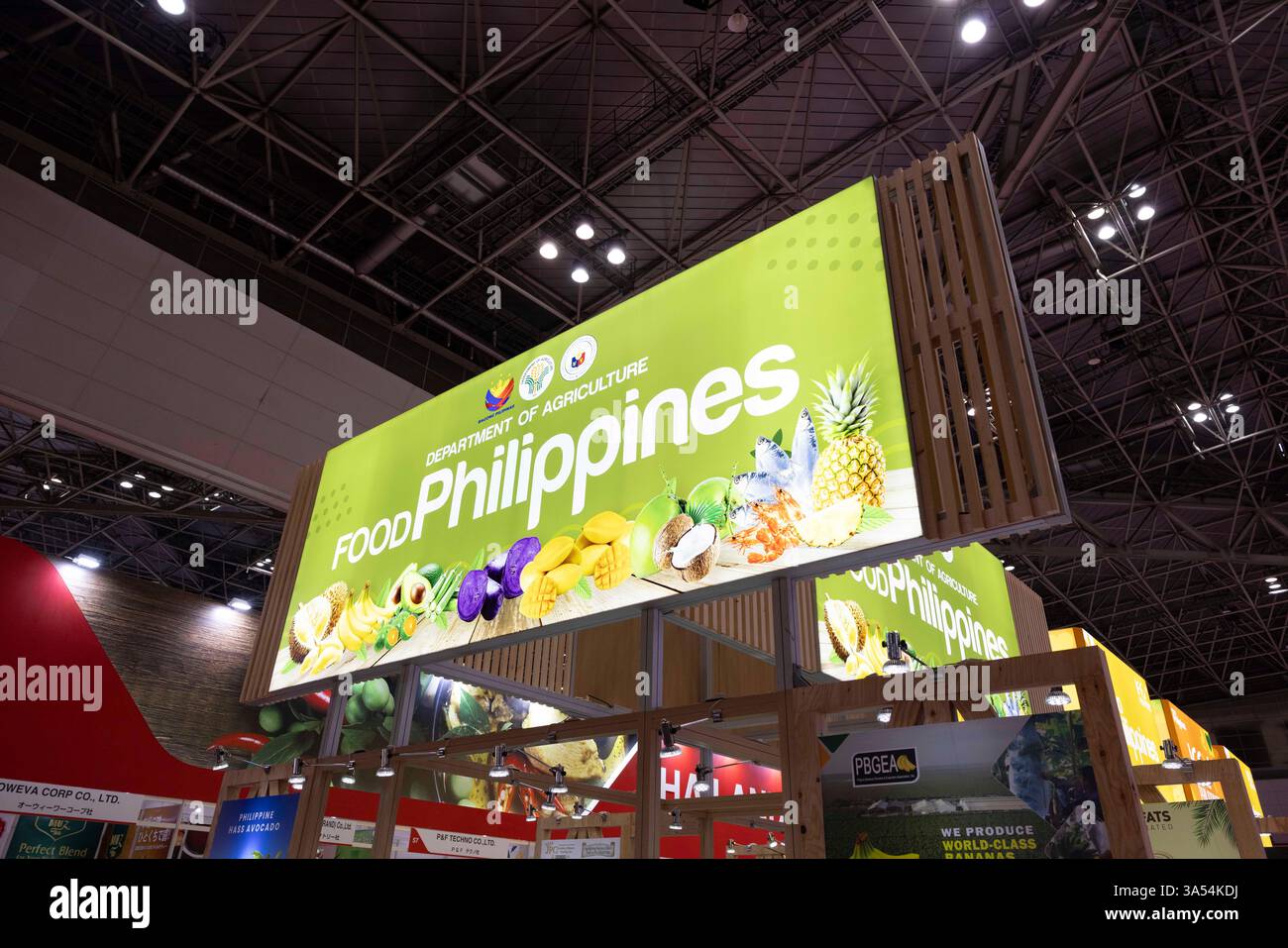 Philippines exhibition pavilion at FoodEx, Japan. , . 20250312 PD17694 ...