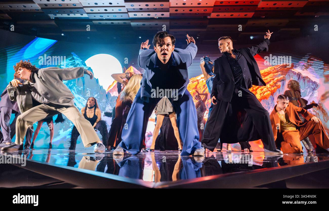Kyiv, Ukraine - 17th February, 2025. Models and dancers perform ...