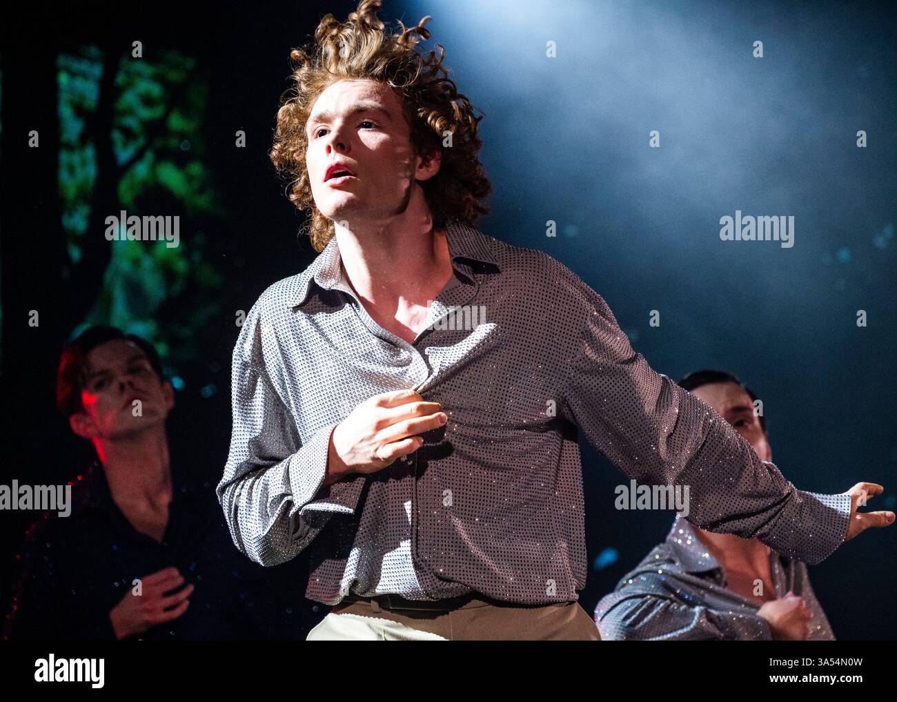 Kyiv, Ukraine - 17th February, 2025. Models present striking designs at ...