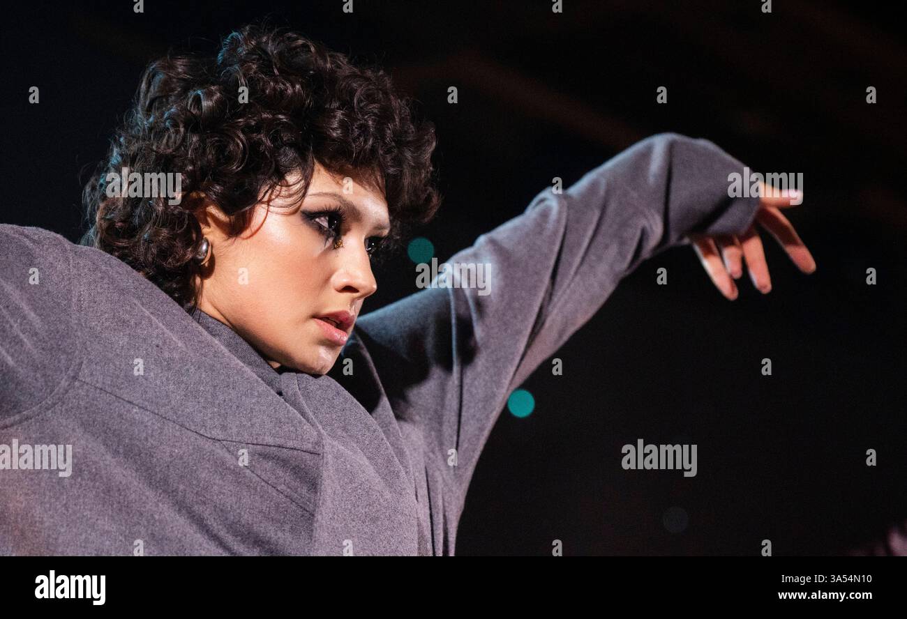 Kyiv, Ukraine - 17th February, 2025. Models prepare and strut ...