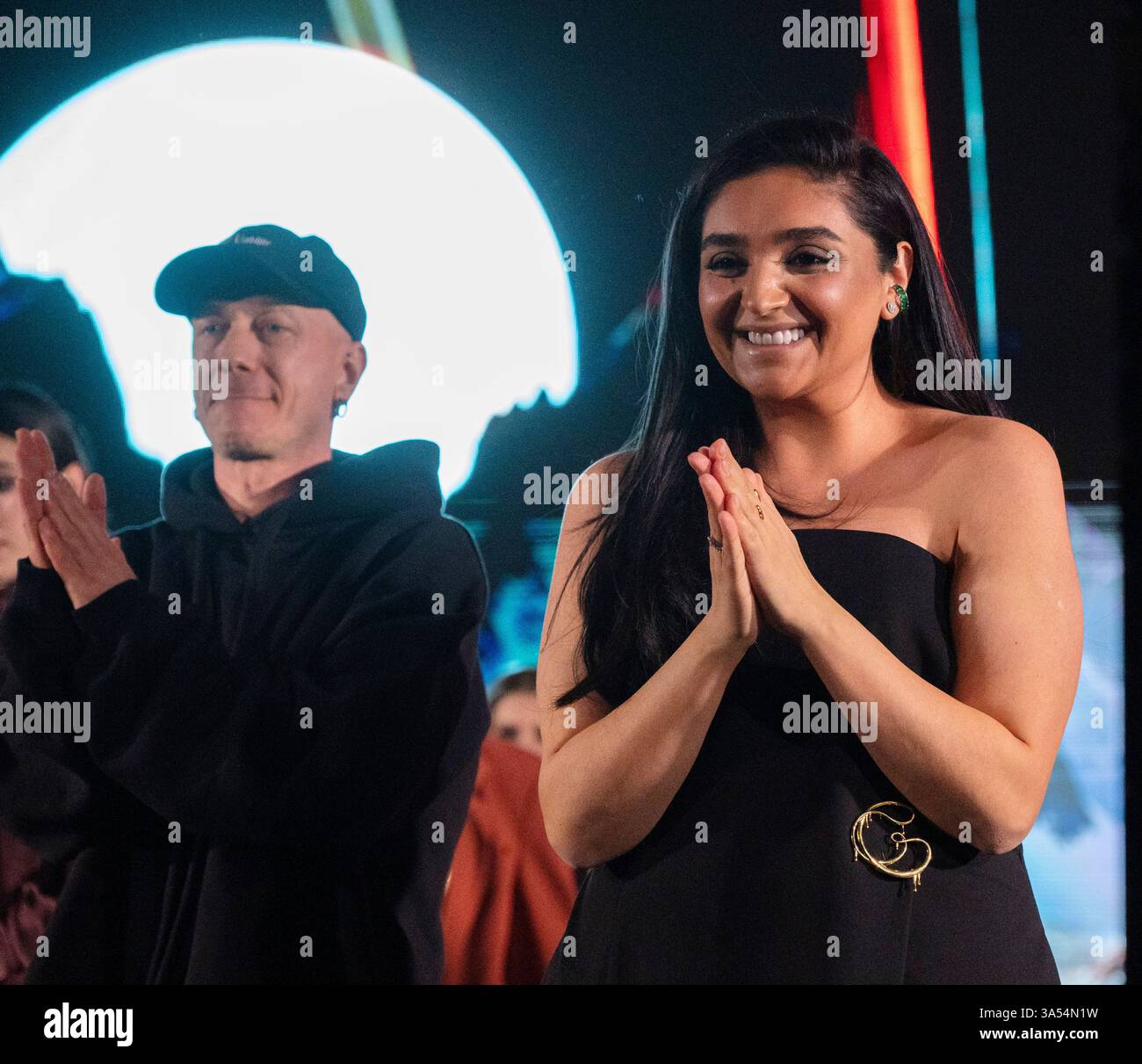 Kyiv, Ukraine - 17th February, 2025. Elvira Gasanova designer pose for ...
