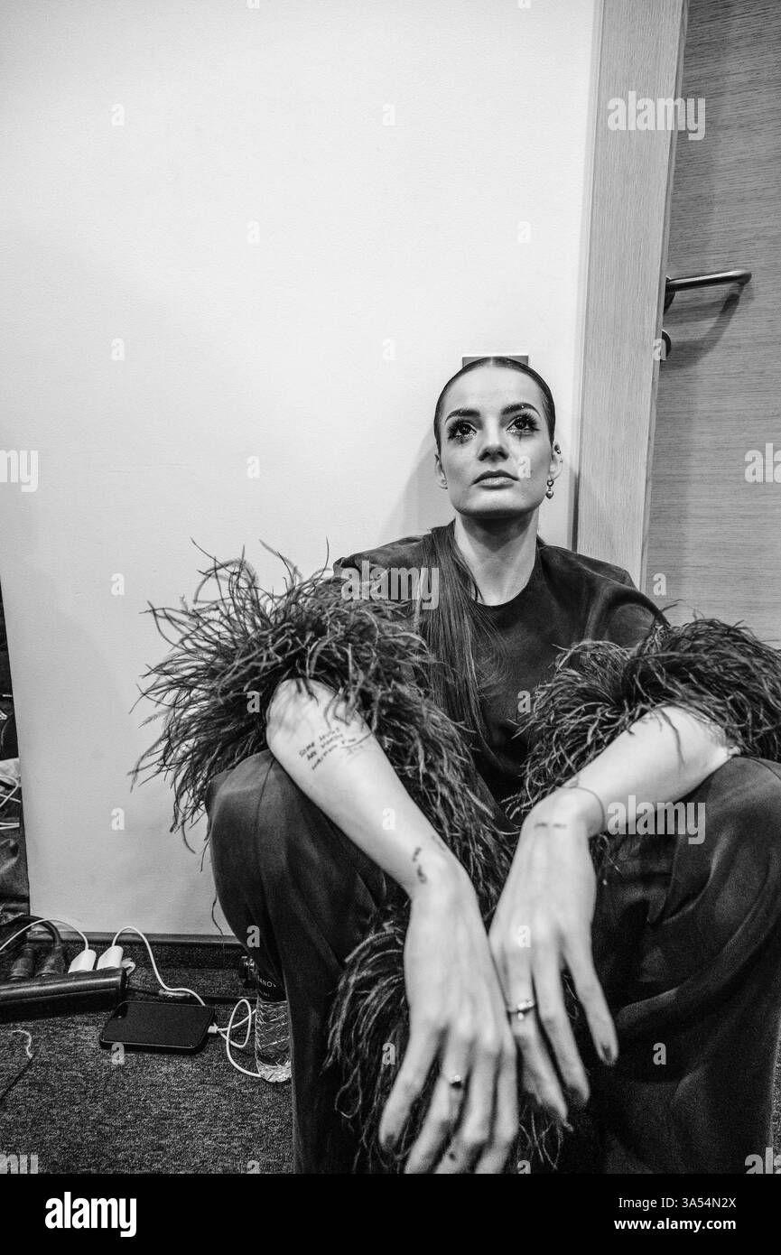 Kyiv, Ukraine - 17th February, 2025. Backstage at Gasanova fashion show ...