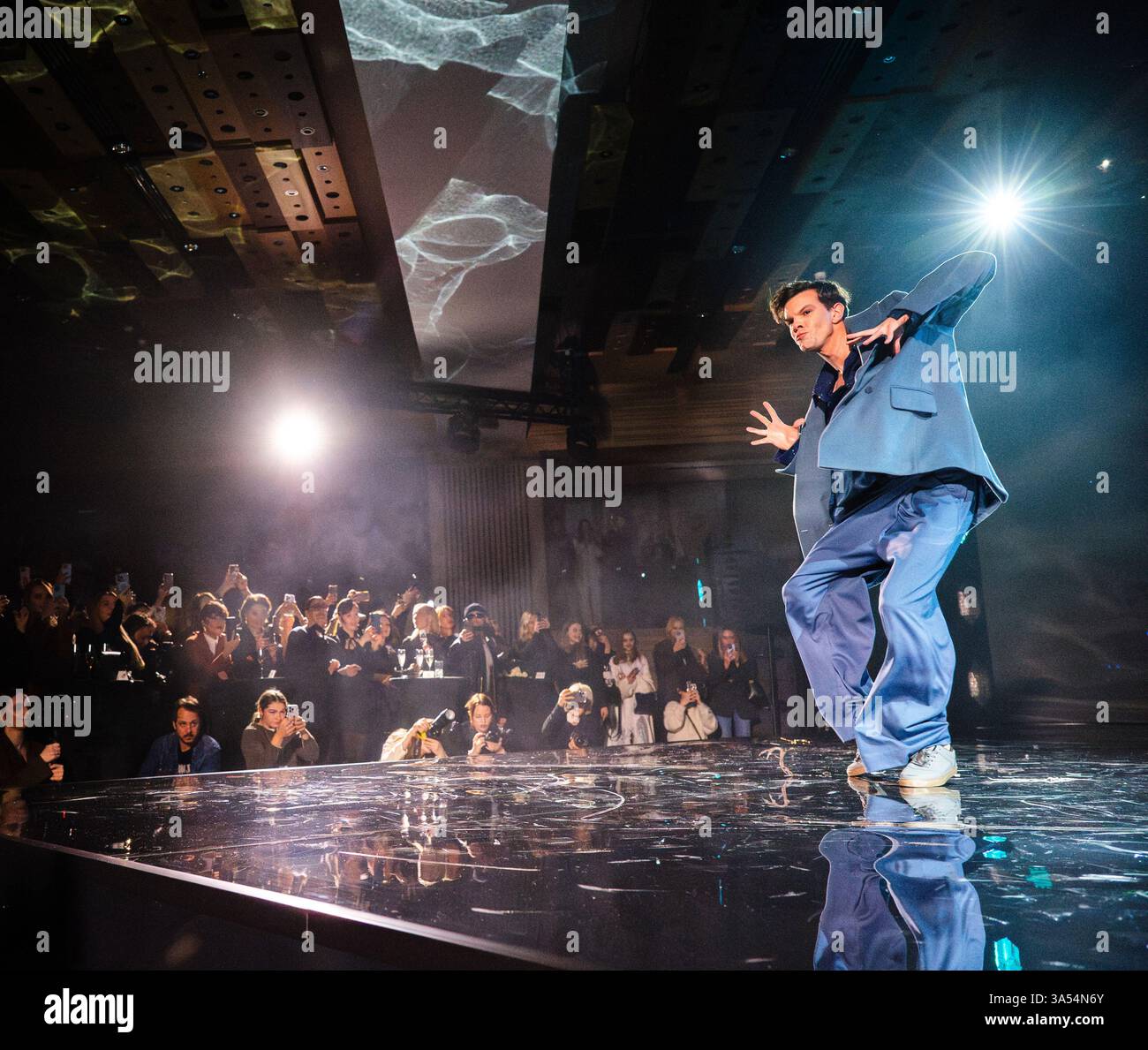 Kyiv, Ukraine - 17th February, 2025. Models walk the runway showcasing ...