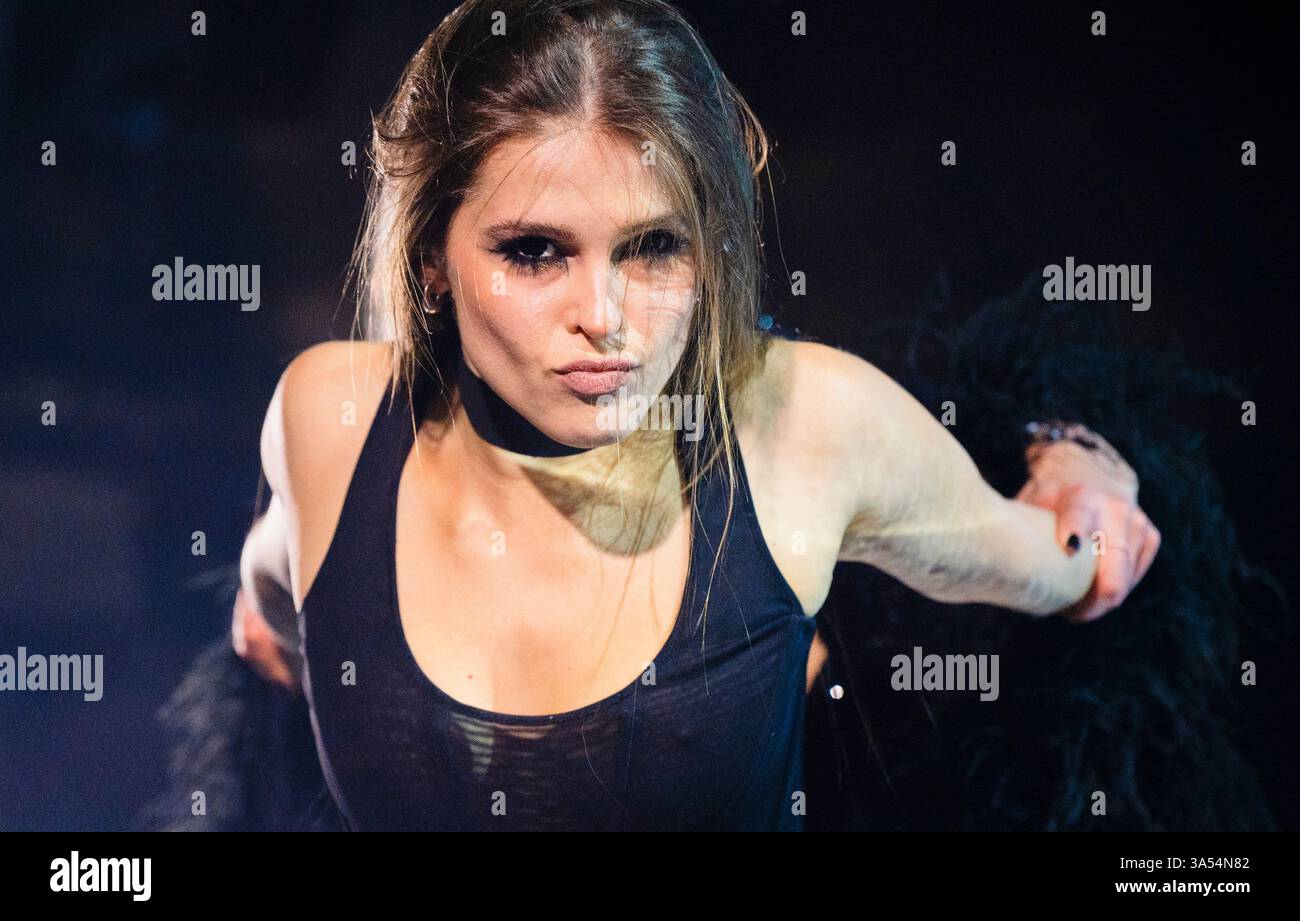 Kyiv, Ukraine - 17th February, 2025. Models showcase stunning designs ...