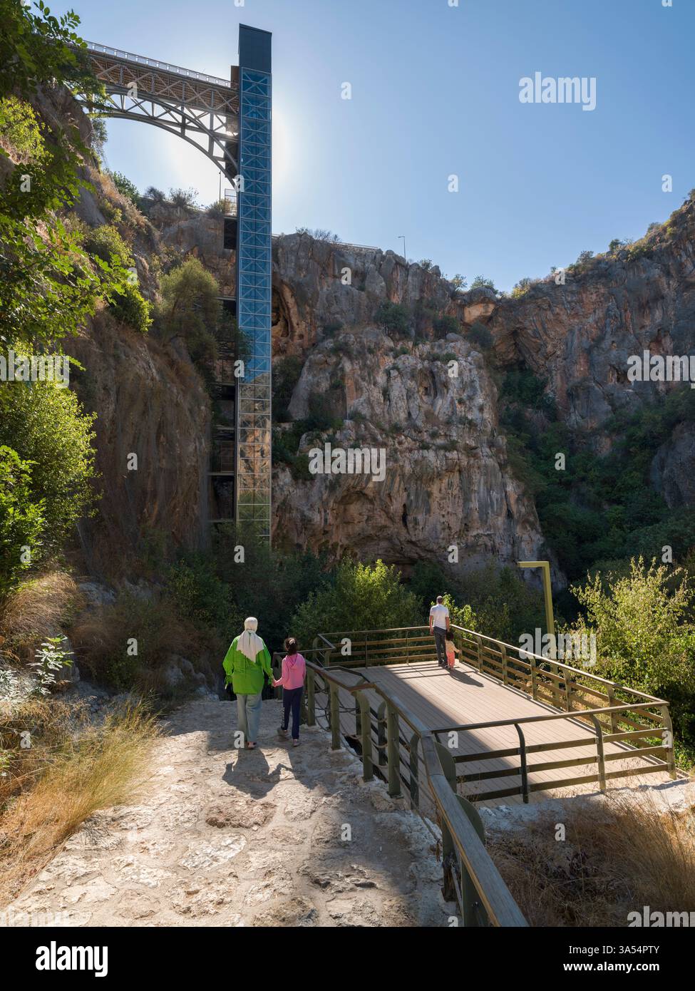 Entrance to the Cave of Paradise. Heaven and Hell caves ( Turkish ...
