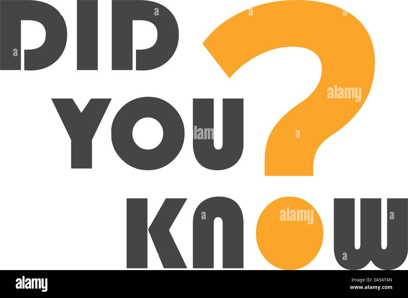 Did you know icon in flat style. Banner interesting facts vector ...
