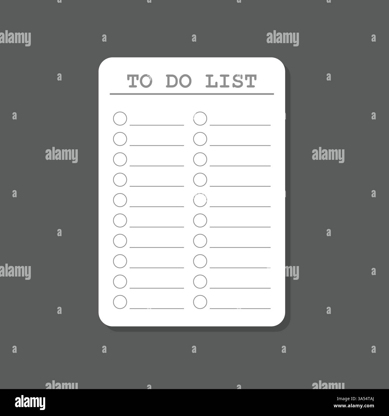 To do list or planning icon in flat style. Paper sheet with clipboard ...